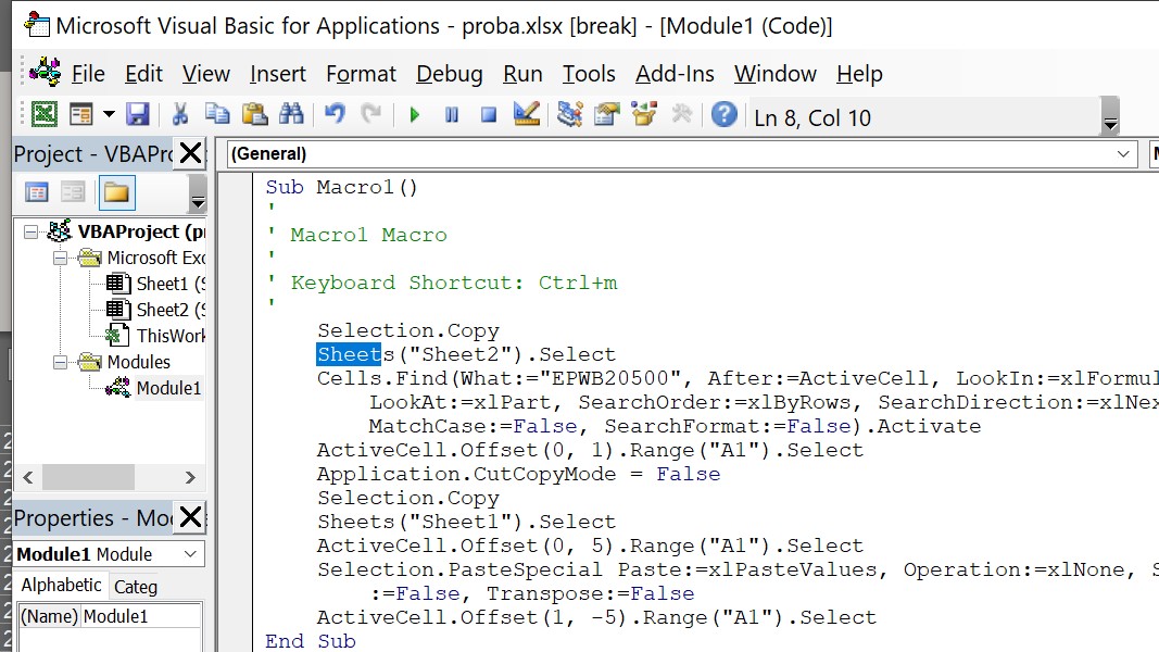 Как да направя малък макрос Excel Аула бг